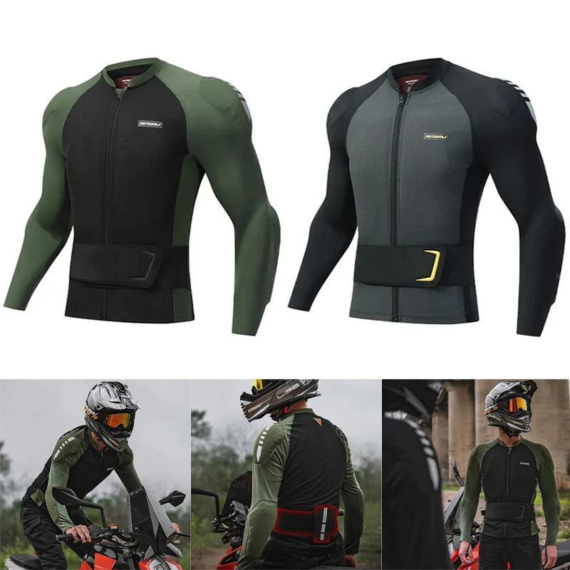 Motorcycle Soft Armor Moto Jacket Motocross Riding Protective Gear ...