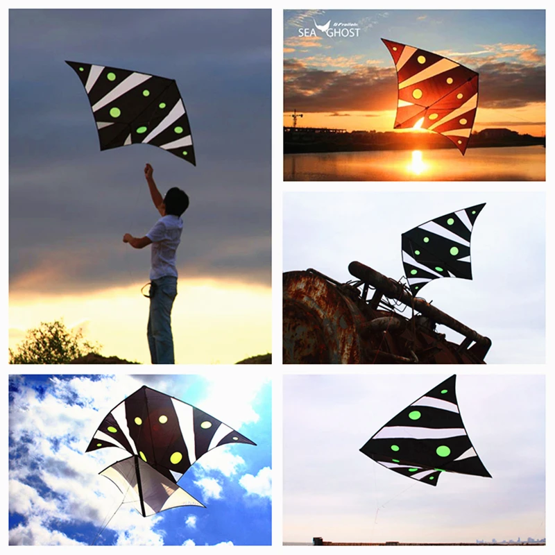 free-shipping-Ultra-light-single-line-kites-deep-sea-ghost-kite-for ...