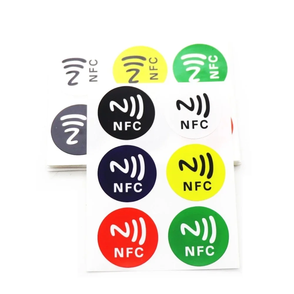 6Pcs-NFC-Tags-Stickers-NTAG213-RFID-Adhesive-Label-Universal-NFC213-13 ...