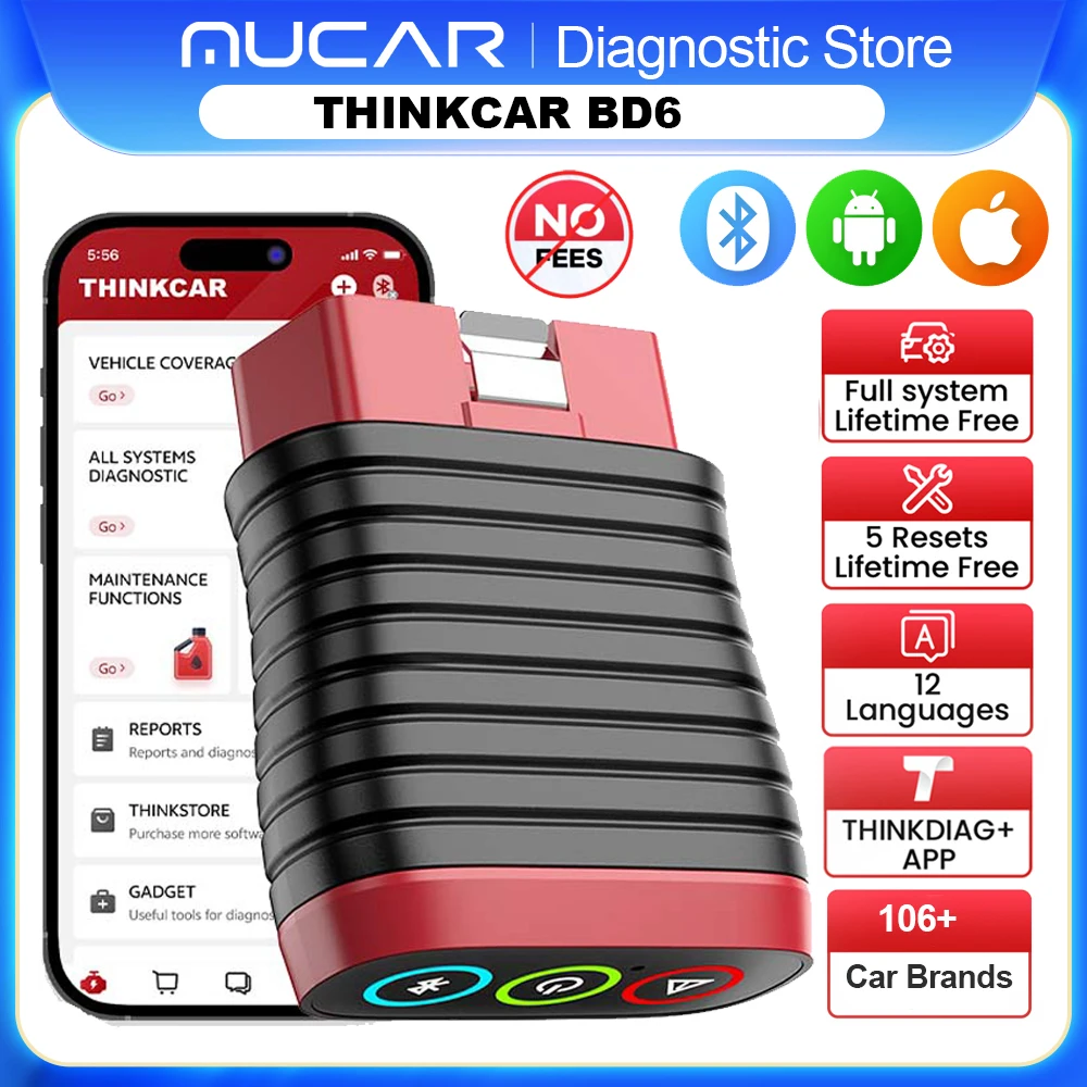 THINKCAR-BD6-Bluetooth-obd2-Scanner-All-Cars-Full-System-Diagnosis-5-Reset-Function-Scan-Tool ...