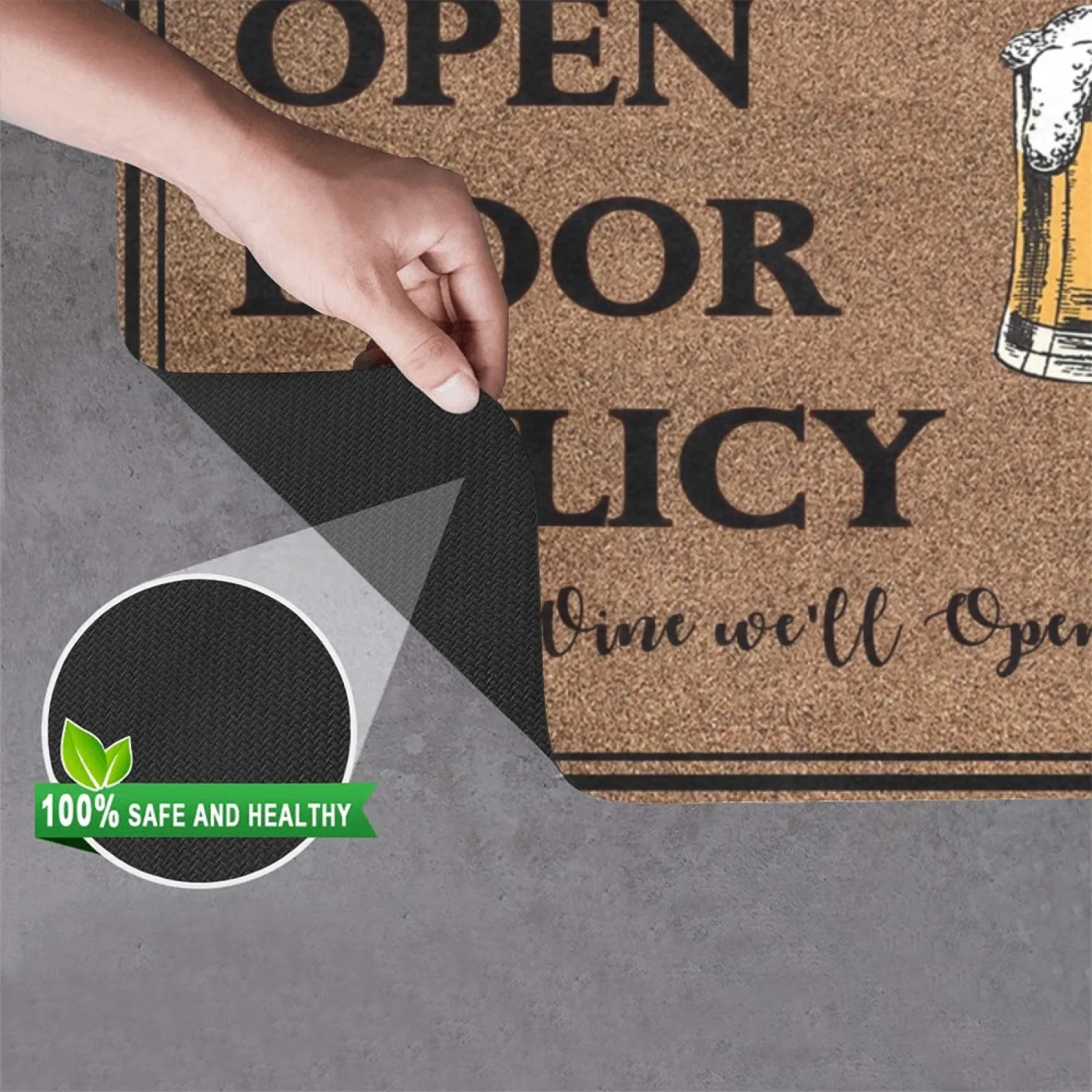 Open Door Welcome Mat