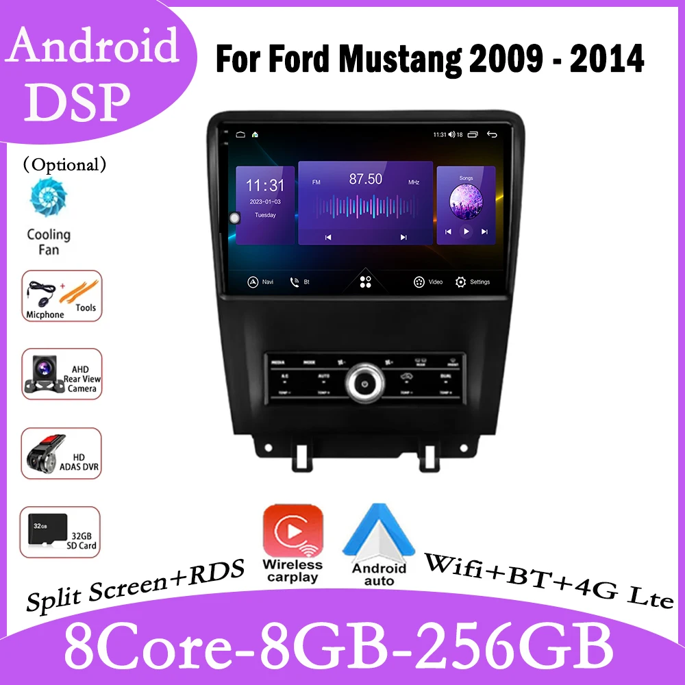 Android-14-For-Ford-Mustang-2009-2014-Car-Radio-Stereo-Multimedia ...