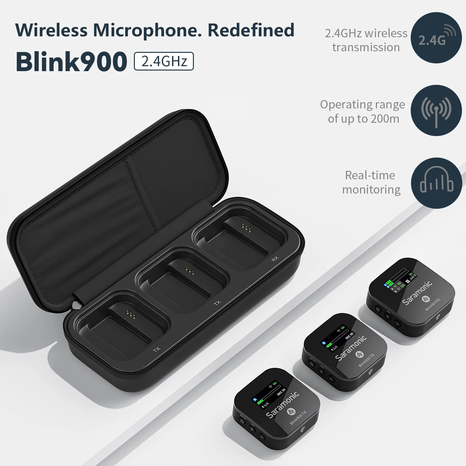 Saramonic-Blink900-Blink-900-B2-Wireless-Microphone-2-4G-Dual-Channel ...