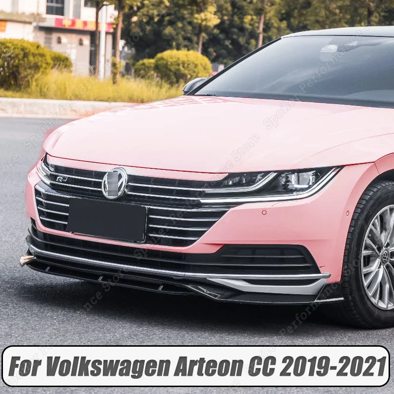 For-Volkswagen-Arteon-CC-Car-Front-Bumper-Lip-Splitter-Spoiler-Diffuser-Guard-Body-Kits-Tuning ...