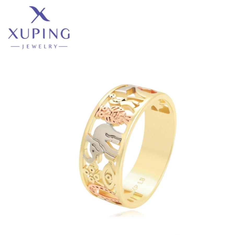 Xuping-Jewelry-Hot-Items-European-Light-Gold-Color-Couple-Rings-for ...