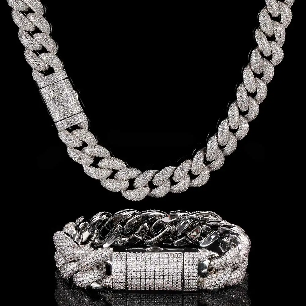 Premium-14mm-Iced-Cuban-Link-Chain-Sparkling-Hip-Hop-Jewelry-CZ-Bling ...