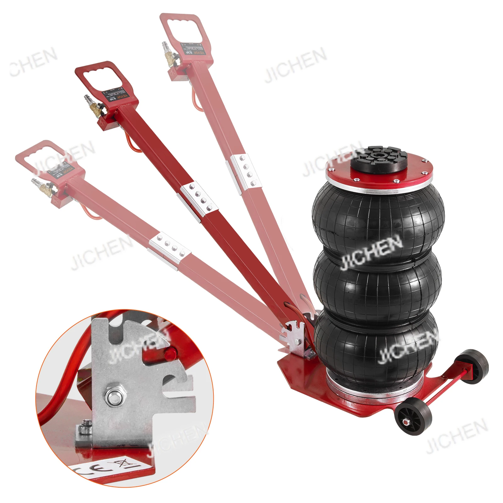 Pneumatic Jack 3 Ton/5 Ton Triple Bag Air Jack Quick Lift Heavy Duty ...