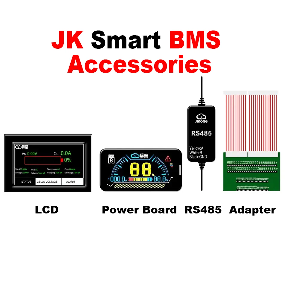 JK-smart-BMS-Accessories-LCD-CAN-module-RS485-Power-Indicator-Cable ...