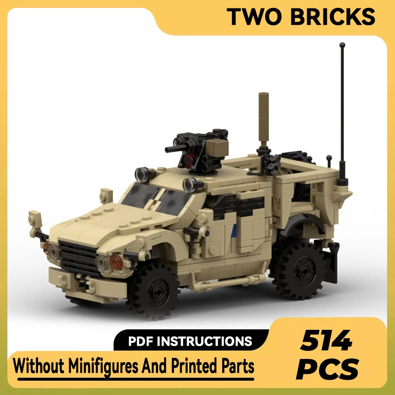 Moc-Building-Blocks-Military-Model-Armed-Vehicle-M-ATV-Technical-Bricks ...