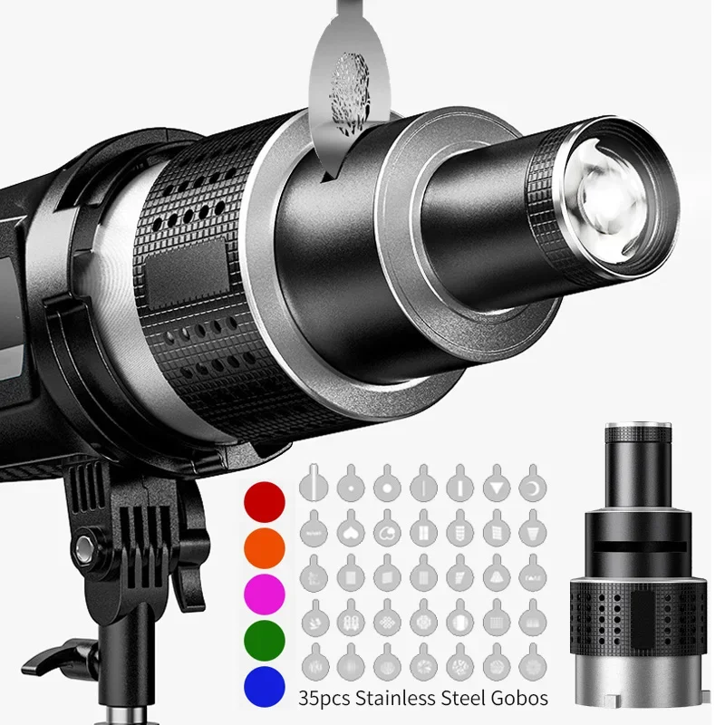 Cone-lens-video-artist-styling-photography-studio-lighting-kit-with-35 ...