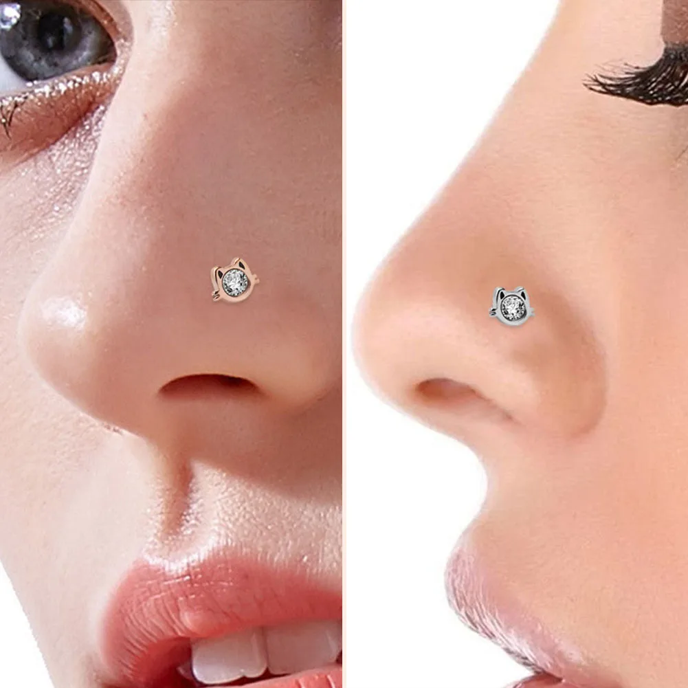 Cute Nose Diamond Studs