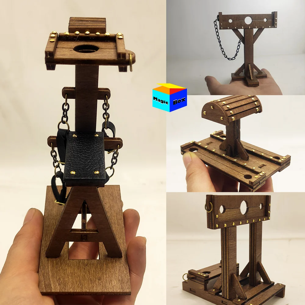 1-12-Wooden-Rivet-Waist-Stool-5-hole-Shackle-Criminal-Chair-Stand-Abuse ...