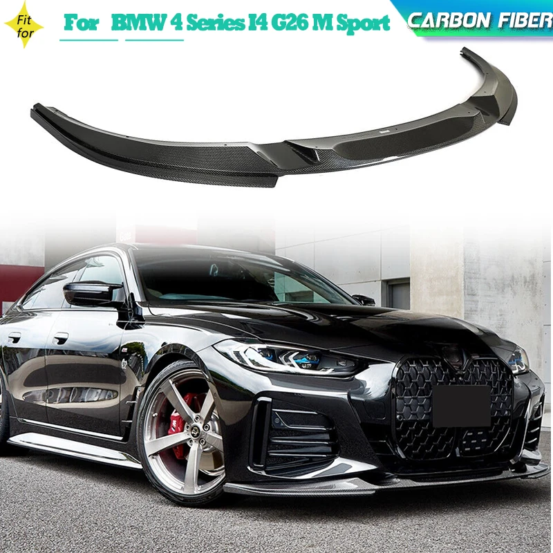 Real Carbon Fiber Front Bumper Lip Spoiler for BMW 4 Series I4 G26 M ...