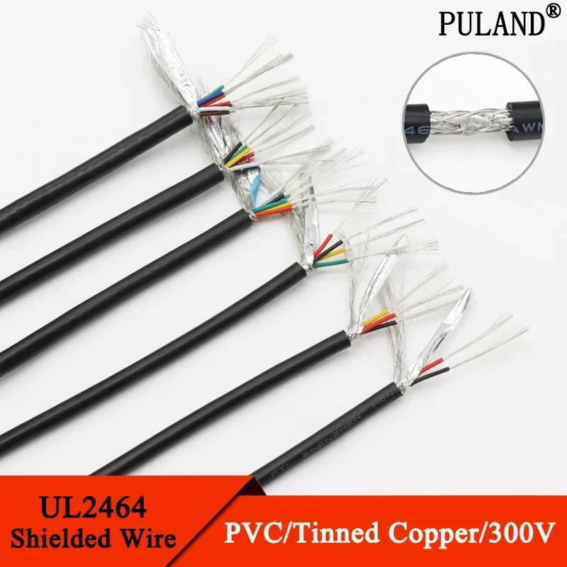 5-10M-UL2464-Shielded-Wire-26AWG-24AWG-22AWG-Channel-Audio-Line-2-3-4-5 ...
