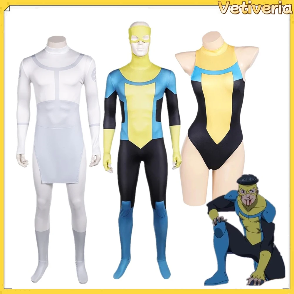 Men Women Mark Grayson Cosplay Invincible Costume Roleplay Jumpsuit ...