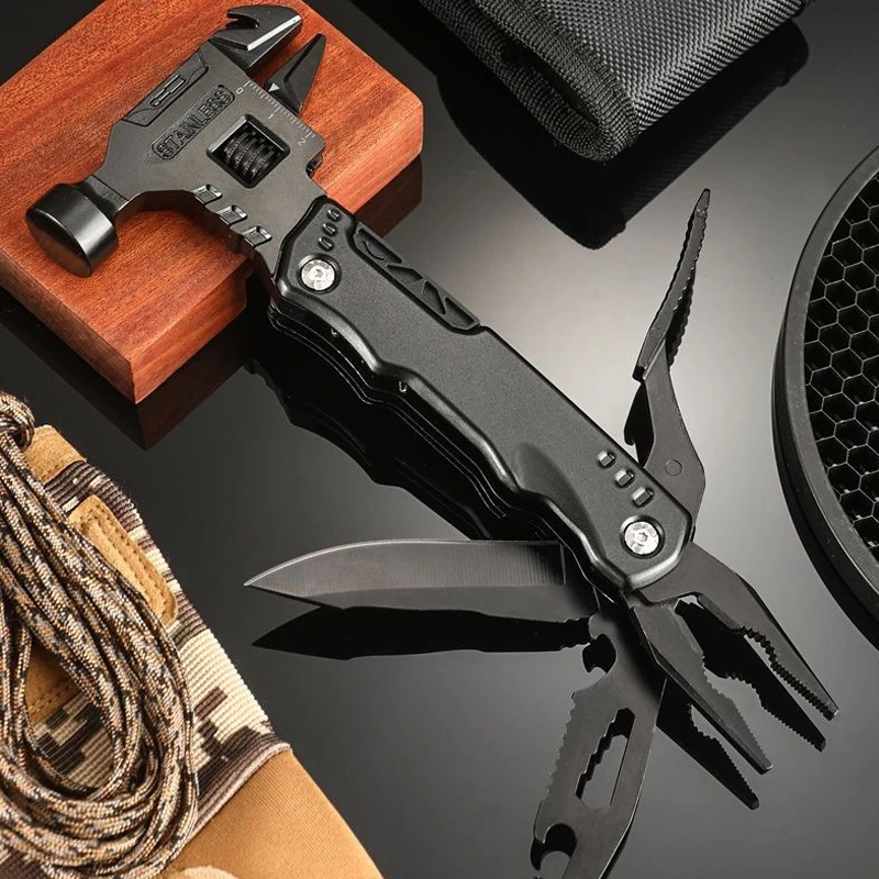 1PC-Multi-functional-Wrench-Hammer-Folding-Pliers-Hammer-Knife ...