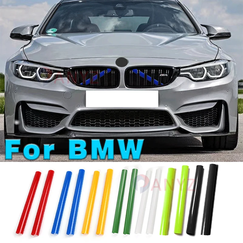 2Pcs Front Grille Trim Strip Cover Frame Stickers For BMWF20 F10 F30 ...