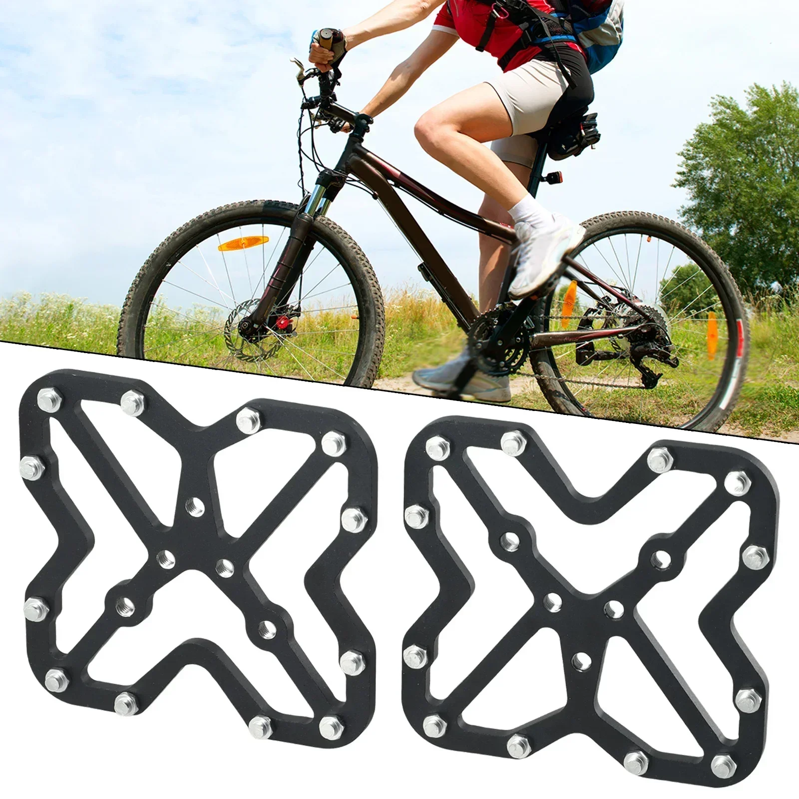 1-Pair-Bicycle-Pedal-Platform-Cleats-Pedal-Adapter-Flat-Pedal-Quick ...