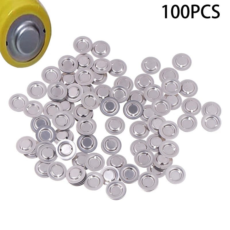 100pcs 18650 Battery Spot Welding Caps - Flat to Point Positive ...