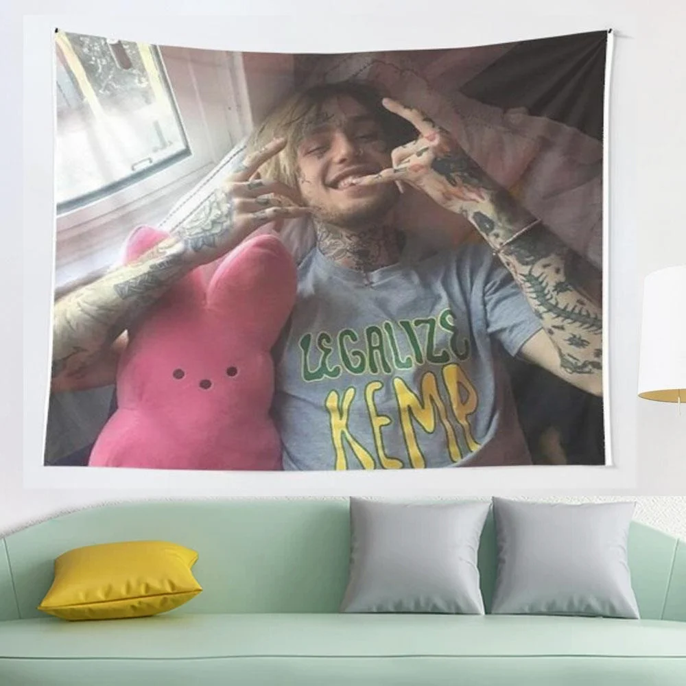 LIL PEEP MERCH tapestry Blanket Tapestry Wall Hanging Tapestries ...