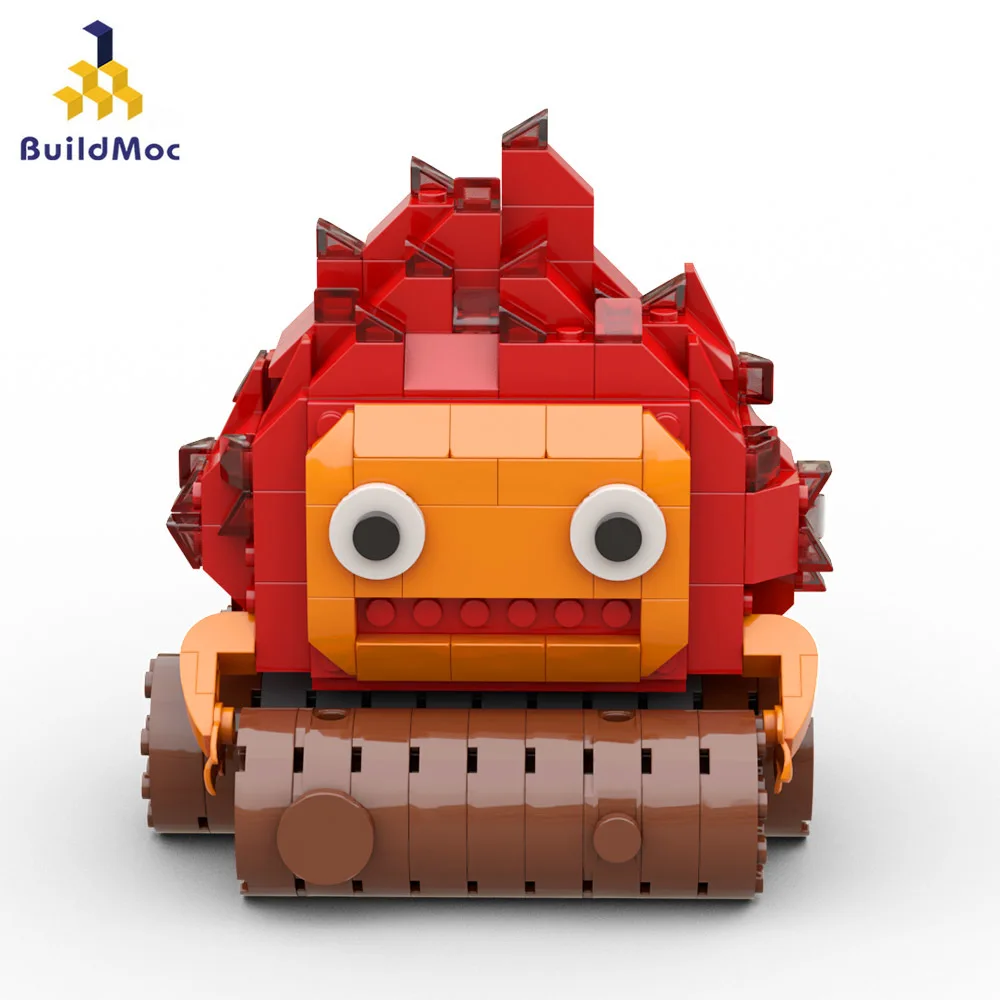 BuildMOC-Calcifer-Fire-Demon-Figure-Building-Block-Howl-Moving-Castle ...
