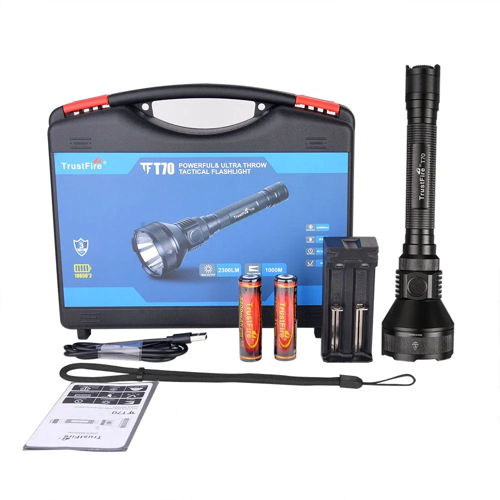 Trustfire-T70-High-Power-Led-Flashlights-1KM-Long-Range-2300LM-Ultra-Powerful-Outdoor-Torch ...