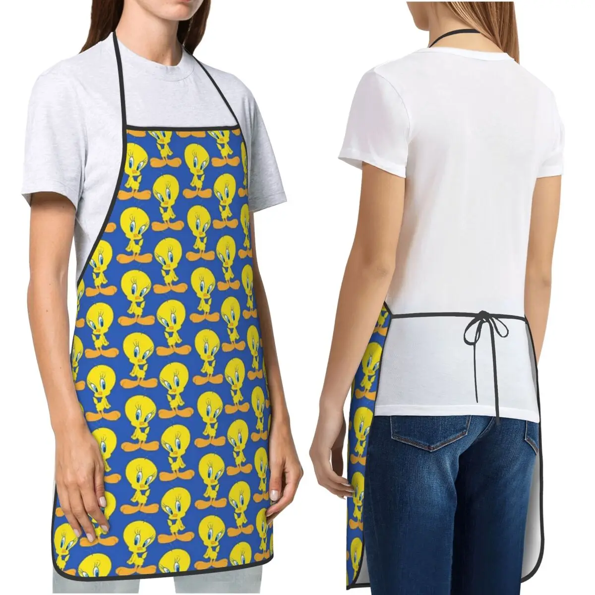 Cute Anime Tweety Bird Apron Chef Cooking Baking Tablier Sleeveless Bib ...
