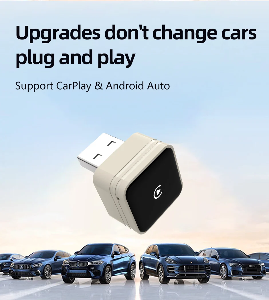 Wireless CarPlay Adapter 2025 Upgrade Wired CarPlay to Wireless, Mini ...