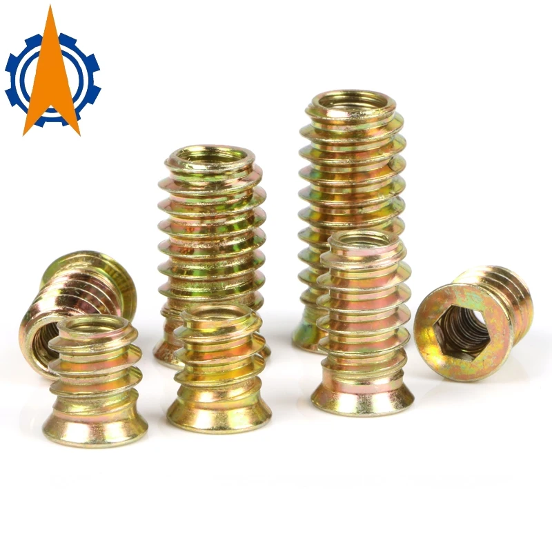 M6 tuerca de inserción integrada para muebles de madera, cabeza ...