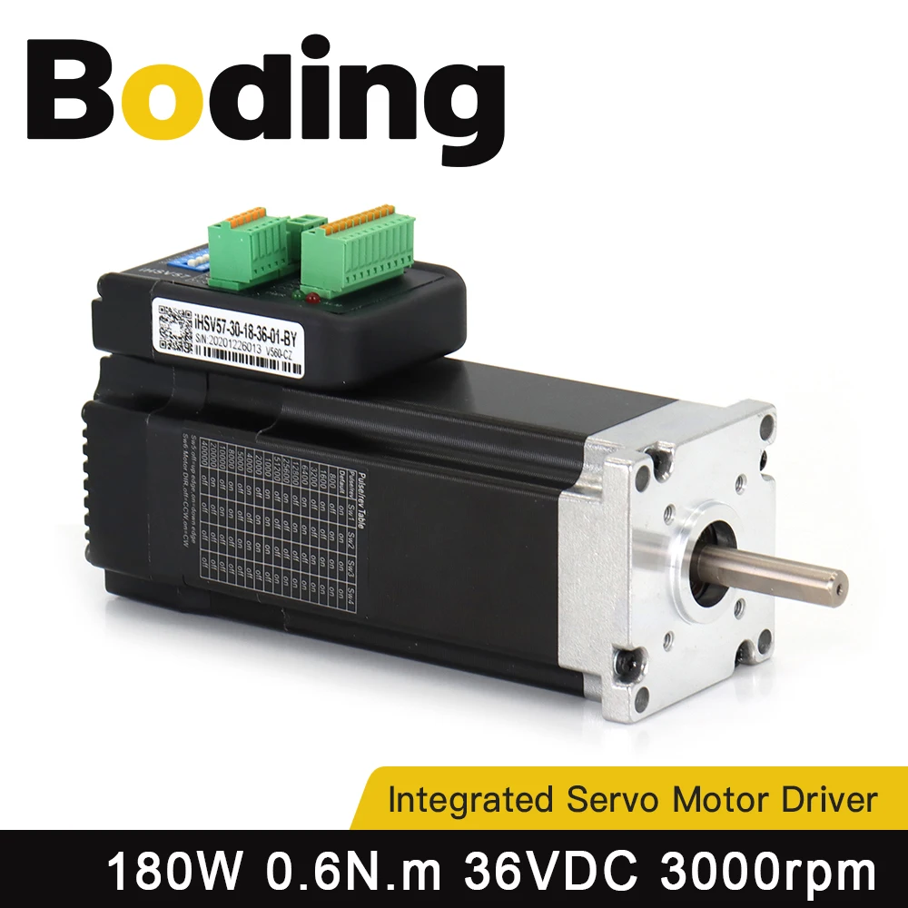 BODING JMC Nema23 180W 0.6N.m 3000rpm Integrated Servo Motor Driver ...