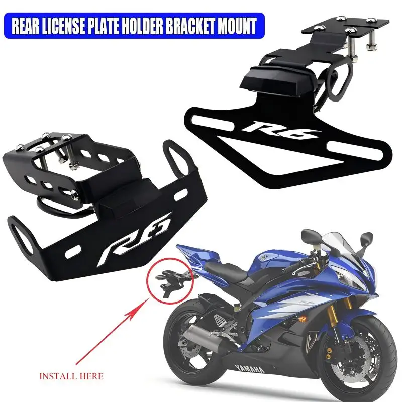 MaNboc License Plate Holder Bracket LED Light