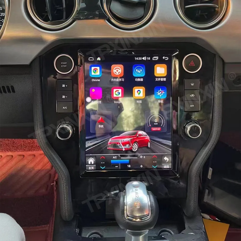 Für Ford Mustang 2015 2021 Android Auto Radio Tesla bildschirm 2Din ...