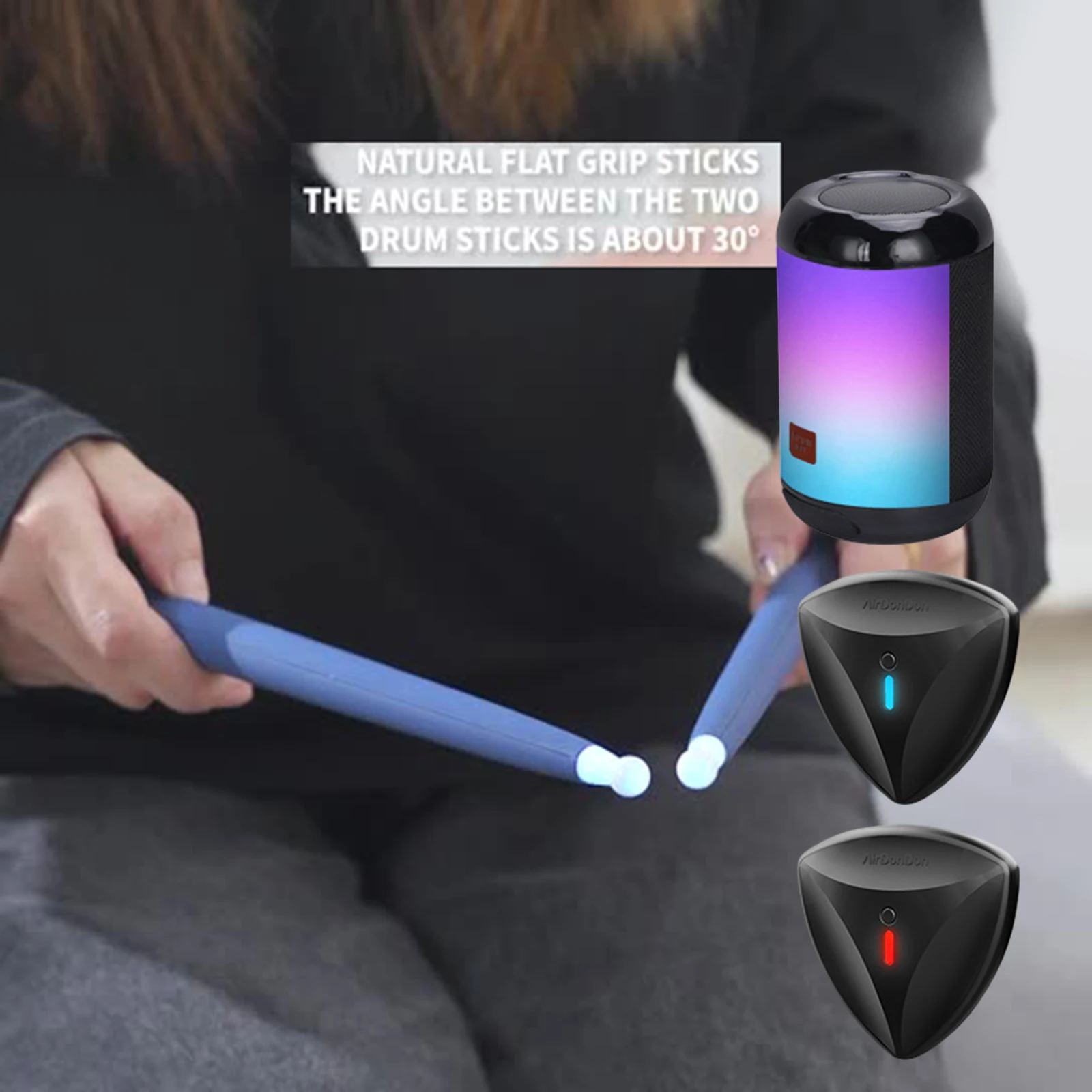 Eletr-nico-Air-Simula-o-Bateria-port-til-Somatosensory-Drum-Set-Virtual ...