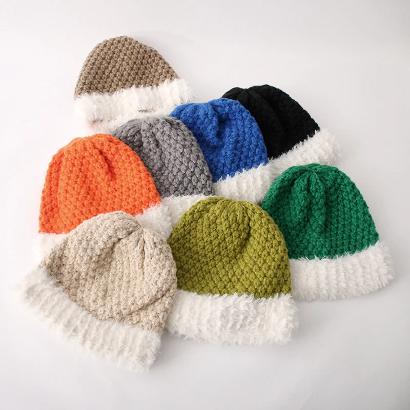 2023Granular-Knit-Hat-For-Women-Autumn-And-Winter-New-Warm-Plush ...