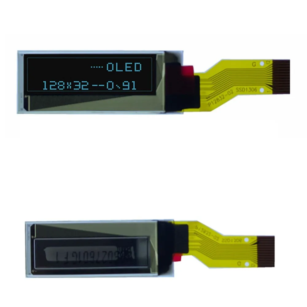 0-91-inch-OLED-blue-word-12pin-12832-dot-matrix-screen-drive-SSD1306 ...