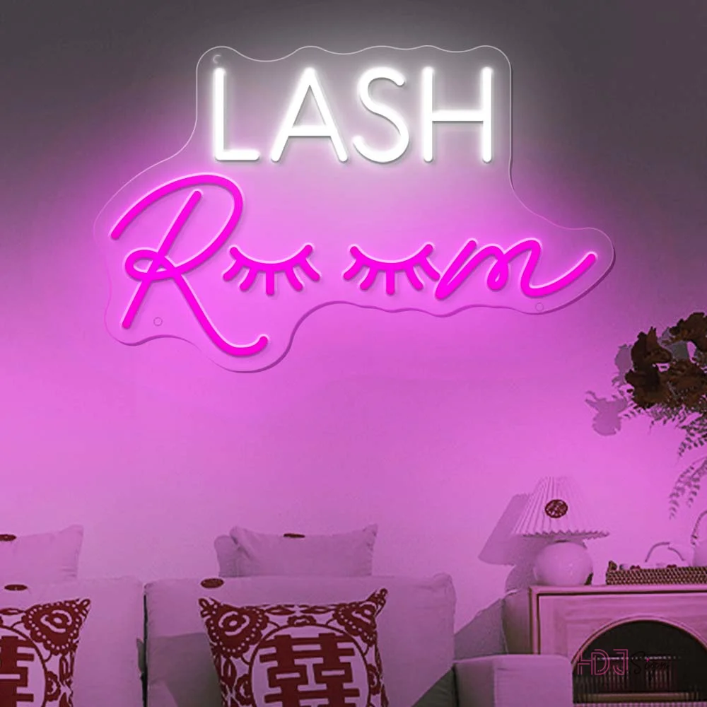 Custom Led Neon Lights Sign Lash Room Art Wall Hanging Neon Lights Led ...