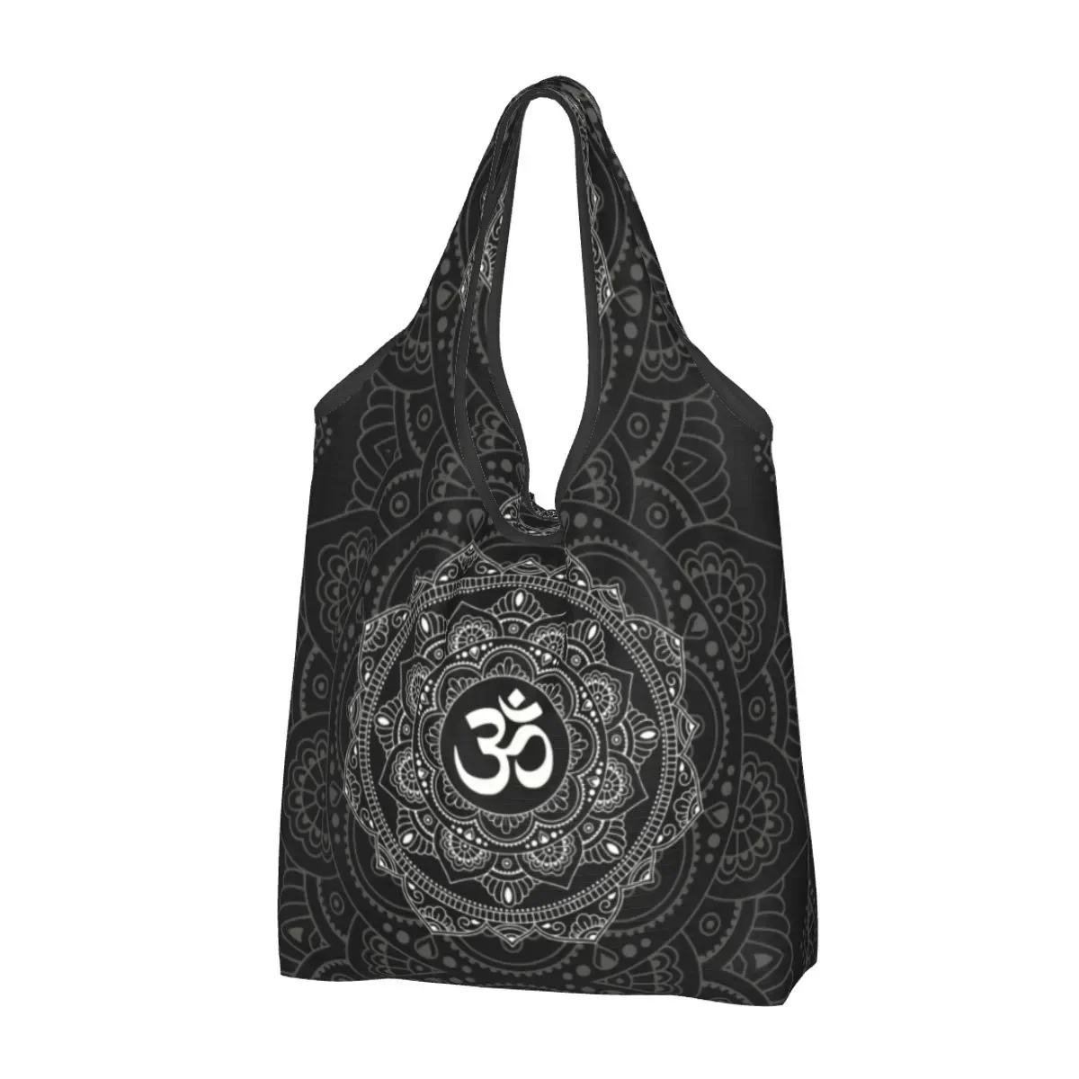 Reusable-Om-Mandala-Shopping-Bag-Women-Tote-Portable-Buddhism-Aum-Yoga ...