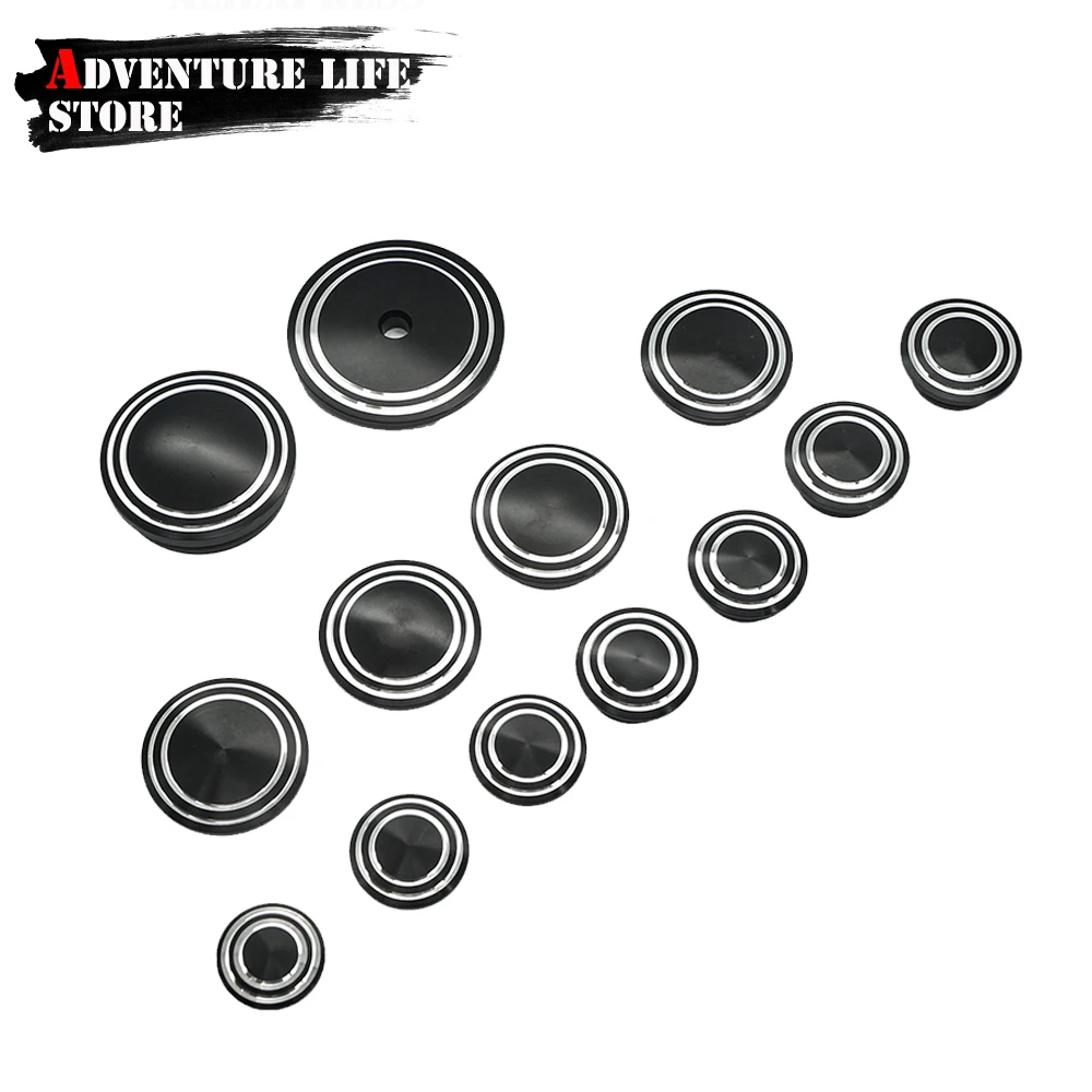 Motorcycle-CNC-Aluminum-Frame-Hole-Decorative-Plug-Caps-Cover-Set-For ...