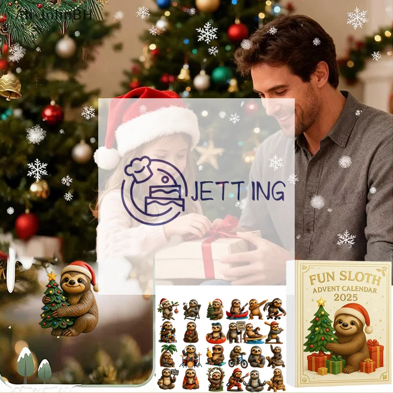 Fun Sloth Advent Calendar 2025, 24 Day Christmas Countdown Calendar ...