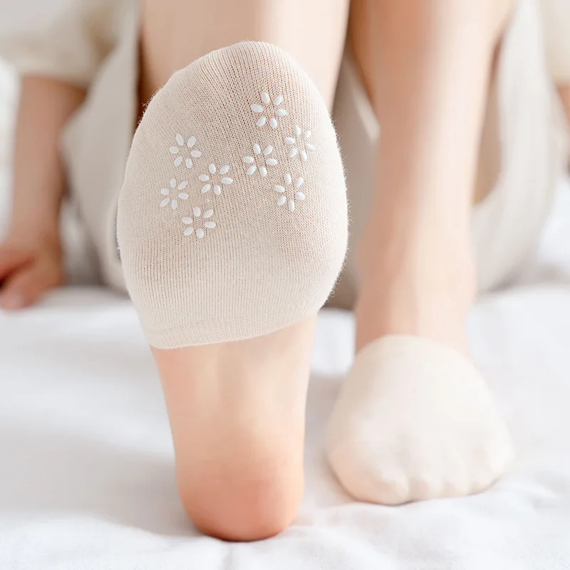 Toe-Topper-Socks-No-Show-Liner-Half-Socks-for-Women-Seamless-Grip-Non ...