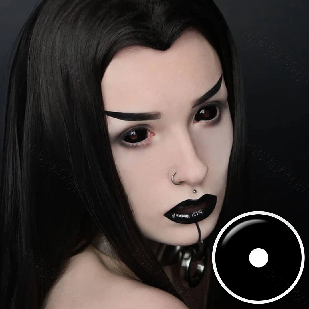 White Eye Contacts Sclera