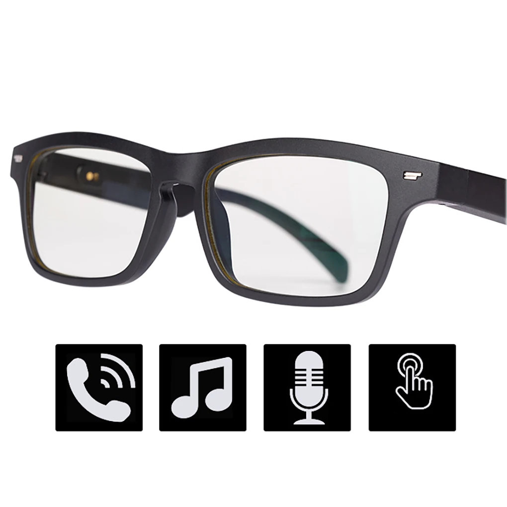 Glasses Wireless Bone Conduction Sport Music Eyeglasses Bluetooth ...