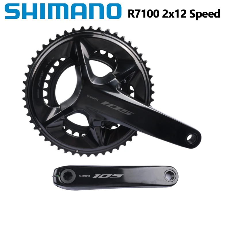 Shimano 105 R7100 Crankset 2x12 Speed 50-34T 12s 165mm/170mm/172.5mm ...