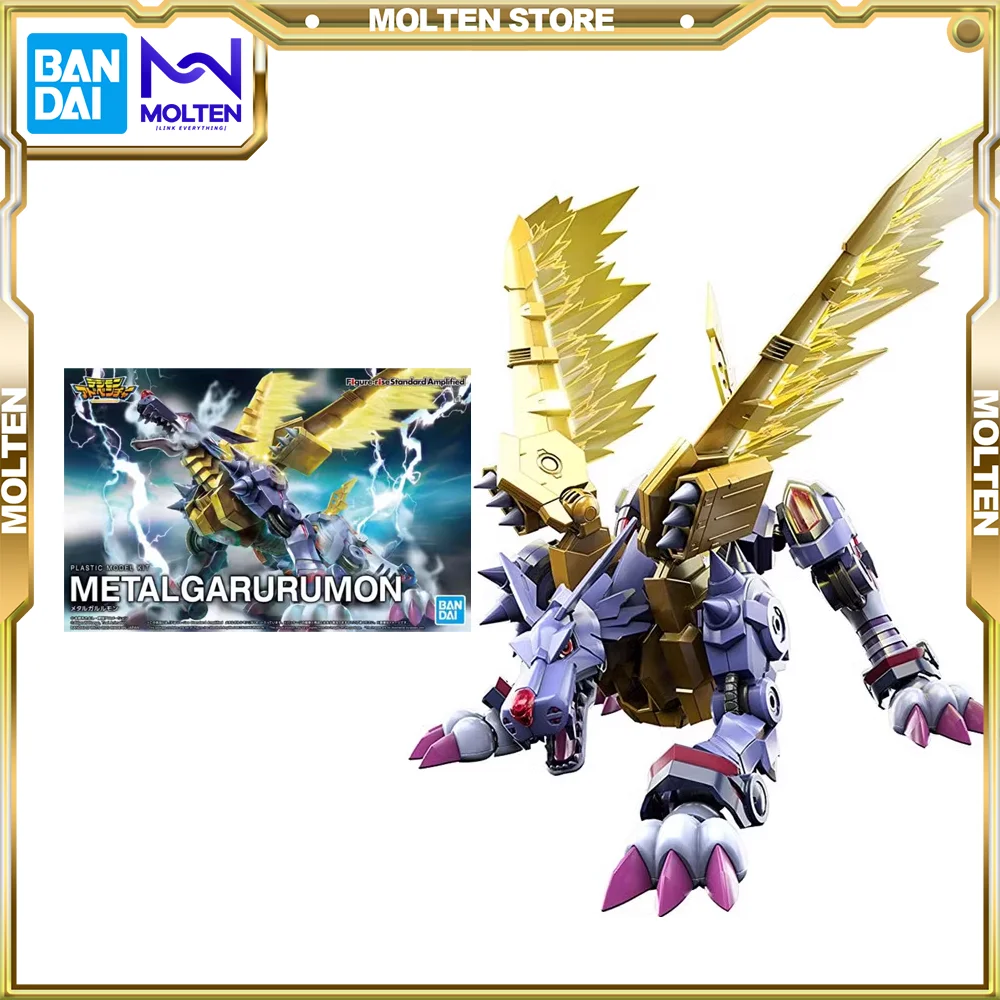 BANDAI-Figure-rise-Standard-Digimon-Adventure-Metal-Garurumon-Anime ...