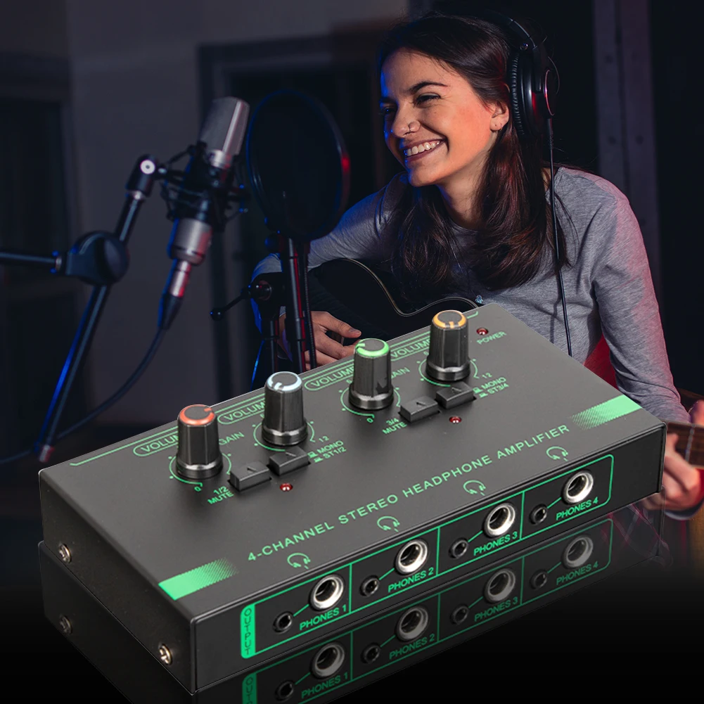 4-6-Channels-Mini-Headphone-Amplifier-Ultra-Low-Noise-Stereo-Audio ...