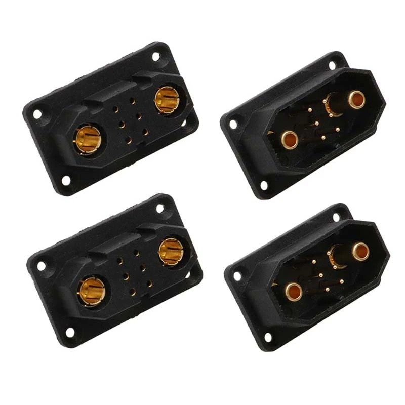 2Pairs DIY JX6 Servo Connector High Current 6+2 Pin Gold Plated Male ...