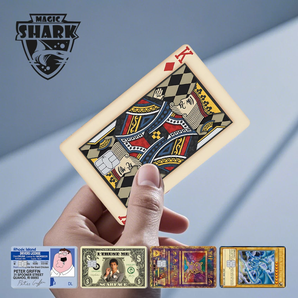 Magic Shark Fashin King Poker Money Game Controler Dragon 3M Matte Thin ...