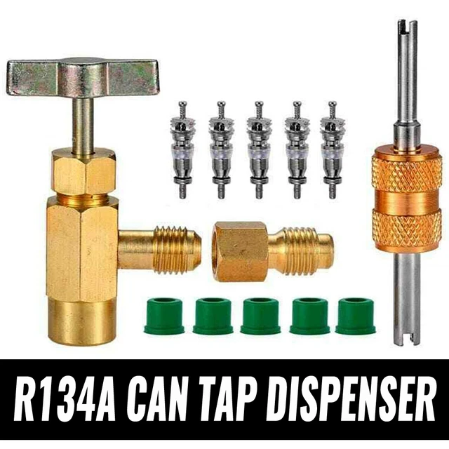 R134A Self-Sealing Can Tap Valve Piercing Style A/C Tank, 55% OFF