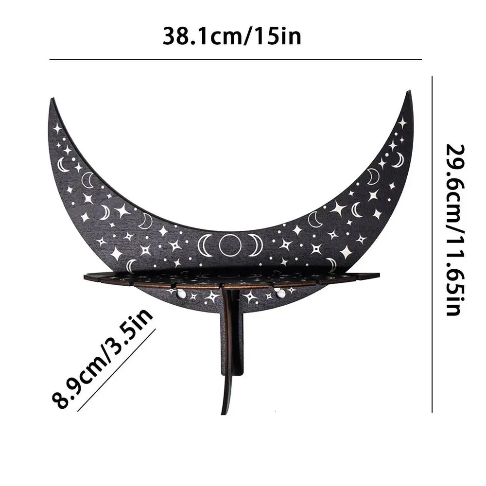 Black Crescent Moon Shape