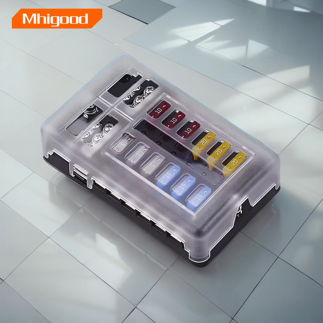 12V-24V-6-Way-12-Way-Blade-Fuse-Box-Holder-For-Car-Boat-Fuse-Holder ...